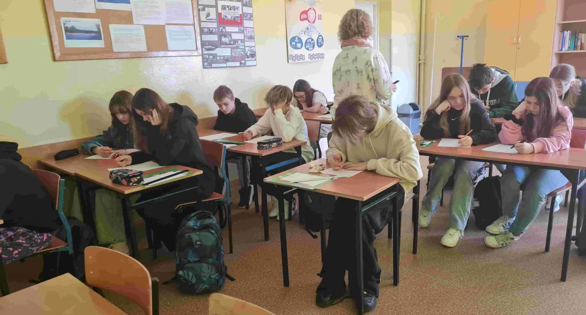 Magdalena Plich z radomszczańskiego KRUS-u na lekcji w szkole w ...